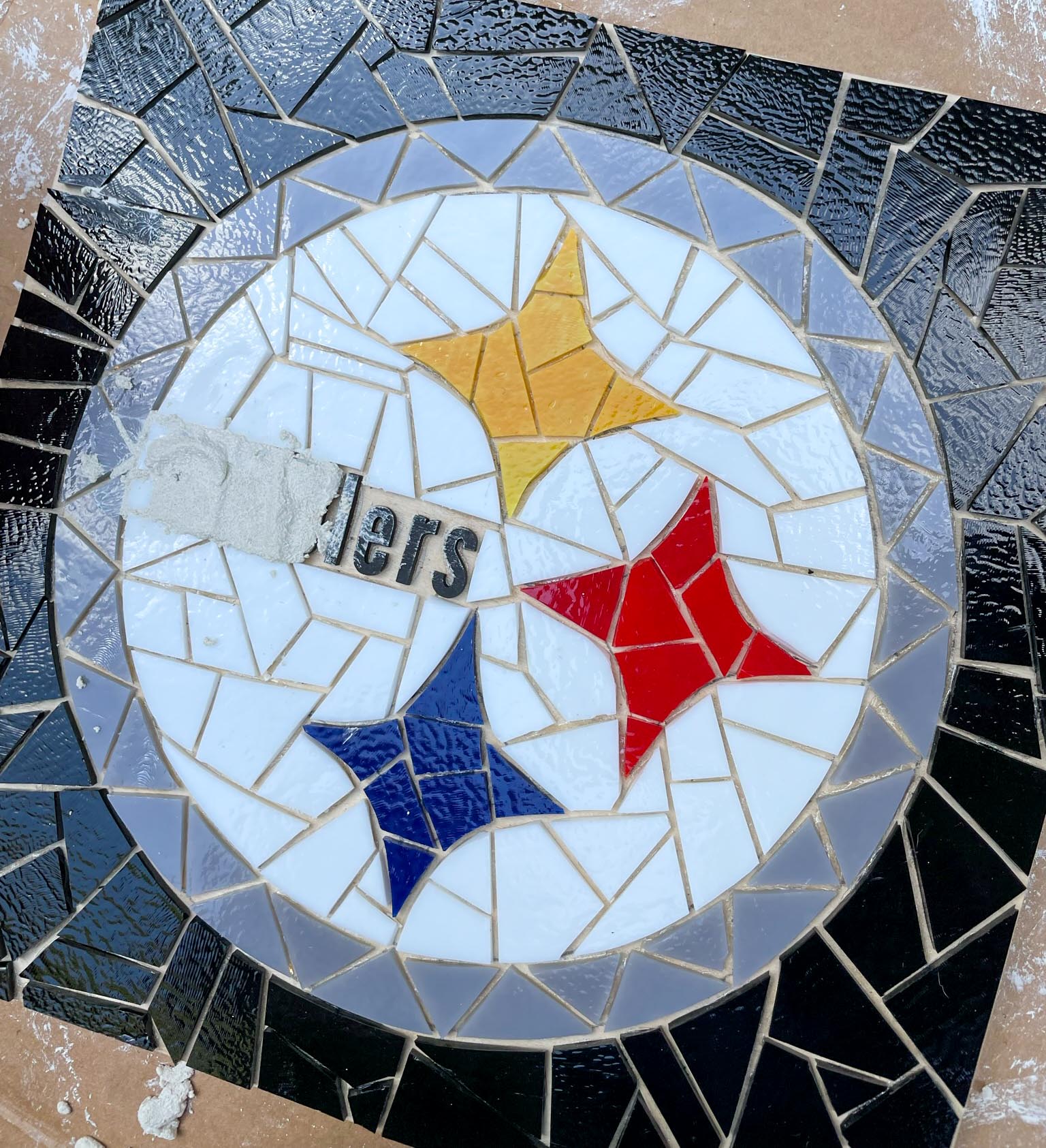 Pittsburgh Steelers Stained Glass Mosaic - Let's Craft