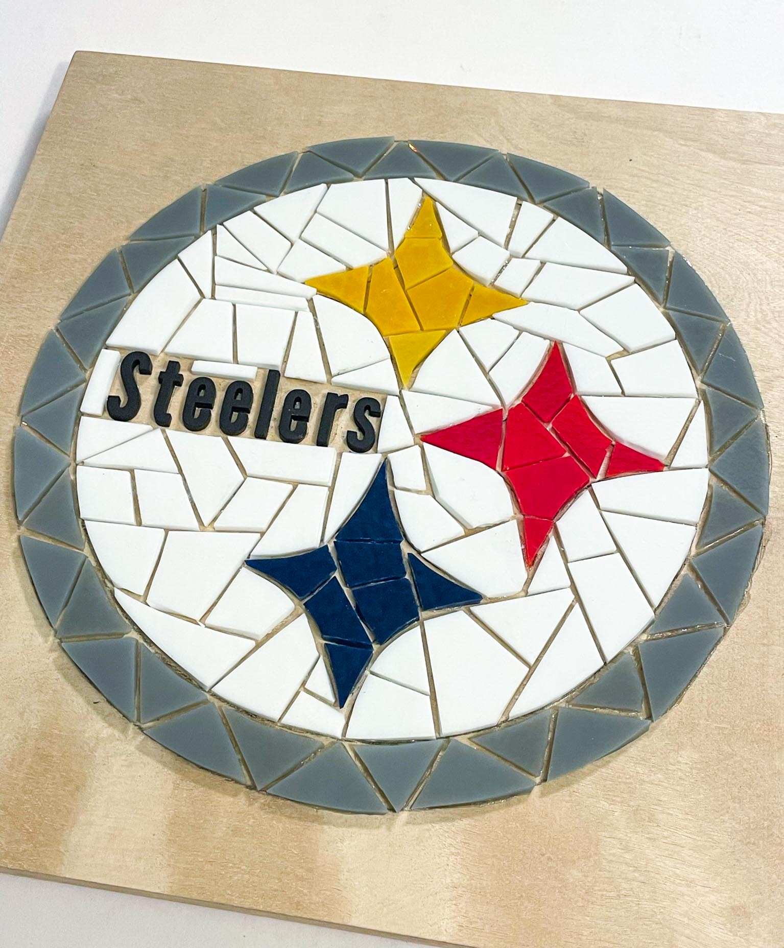 Pittsburgh Steelers Stained Glass Mosaic - Let's Craft